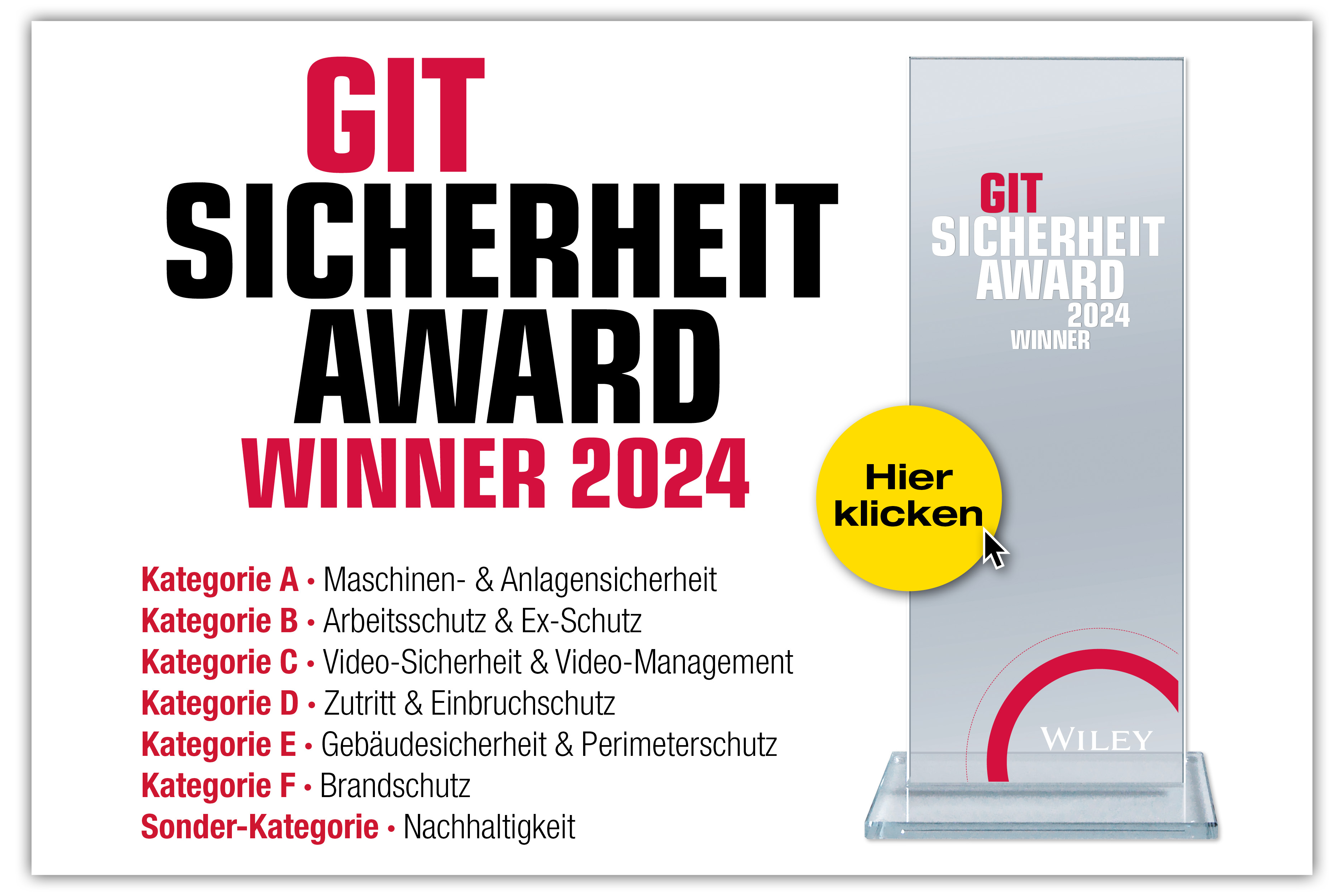 GIT SICHERHEIT AWARD 2024 – Die Gewinner • GIT-SICHERHEIT.de ist das Zielgruppen-Portal für alle ...
